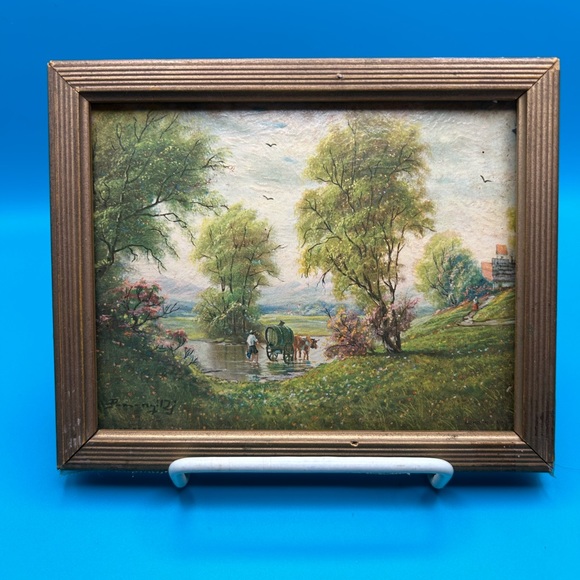 Vintage | Wall Decor | Vintage Donald Art Company Lithograph Ox And ...